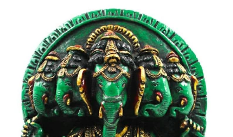 Lord Ganesha Statue 5 Five Face Statue Panchmukhi Ganesha | Etsy