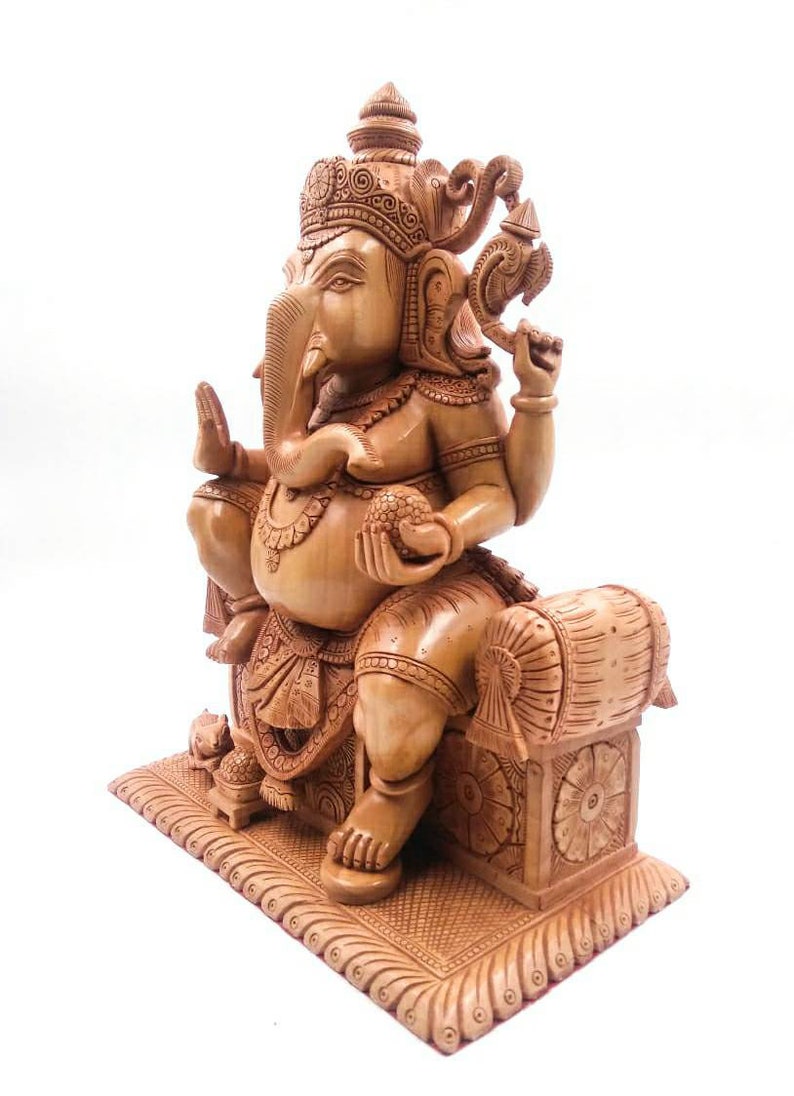 Lord Ganesha Statue Exclusive Ganesha Sitting Statue Good - Etsy