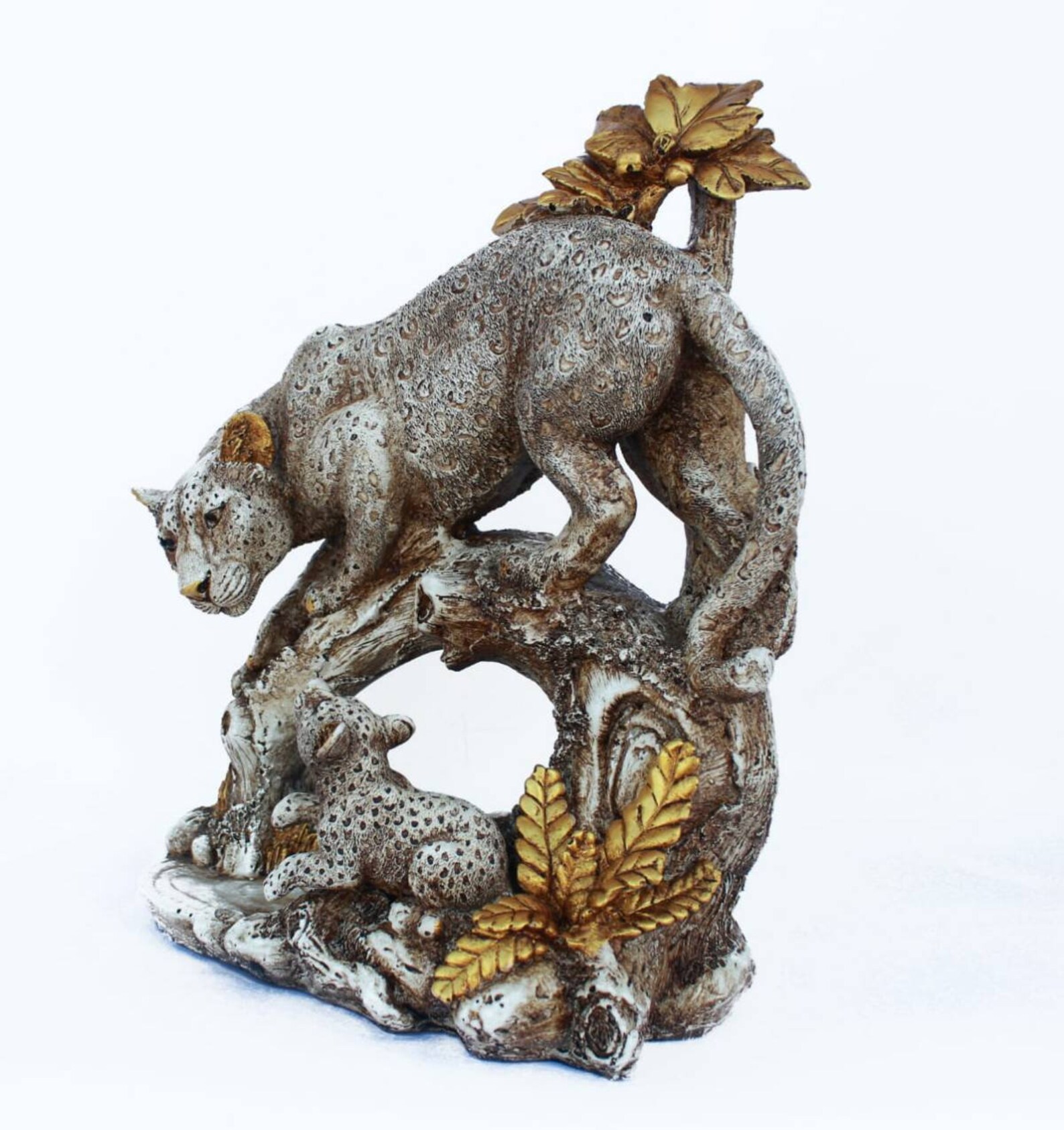 Leopard Statue With Family Animal Figurines Home Decor Gifts - Etsy