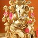 Lord Ganesha Statue Handmade Sitting Gold Painted Sculpture - Etsy