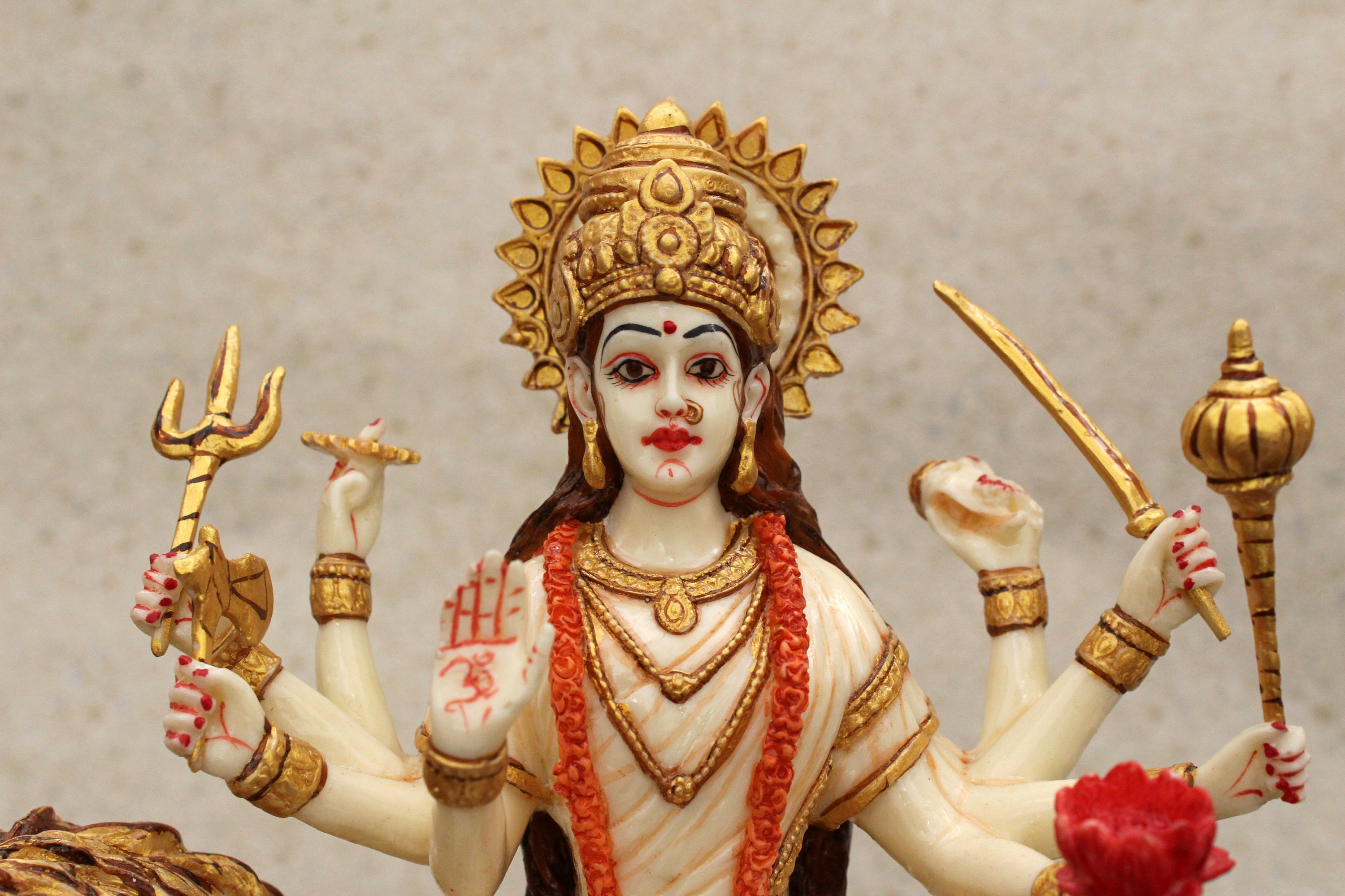Durga Statue Goddess Durga Statue 26CM Parvati Statue Devi | Etsy