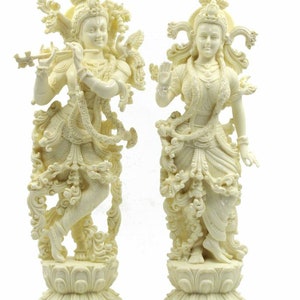15"radha Krishna Statue,hladini Shakti of Krishna, Achala (still Lord ...