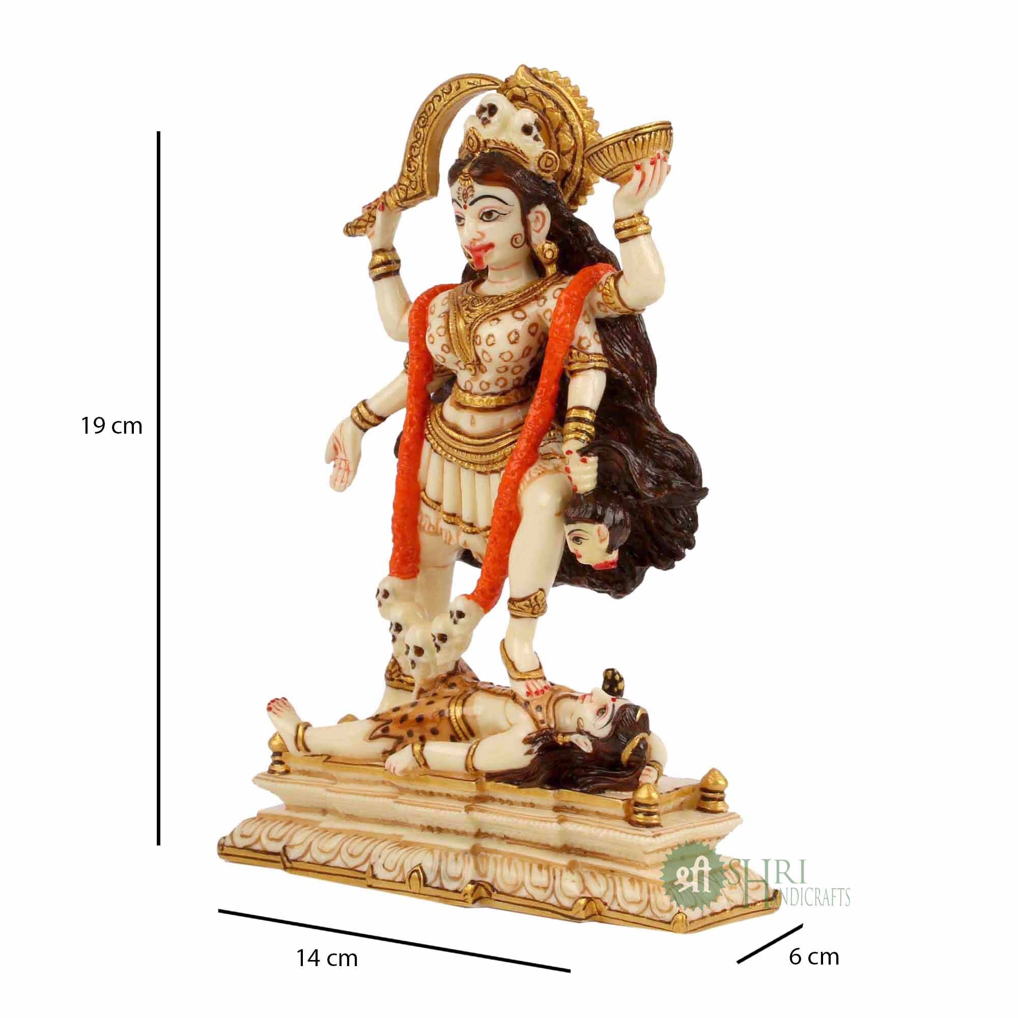 Kali Statue, Göttin Kali Statue, 19 cm, Parvati, Durga, Kalika Statue ...