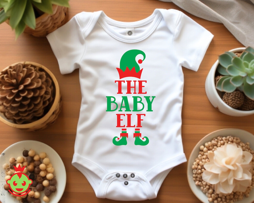 The Baby Elf Onesies for Christmas Onesies Funny Elf - Etsy UK