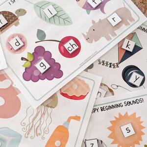 I SPY Beginning Sounds Phonemic Awareness Printable Alphabet Game ...