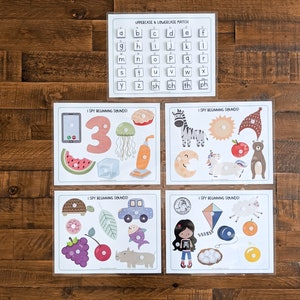 I SPY Beginning Sounds Phonemic Awareness Printable Alphabet Game ...