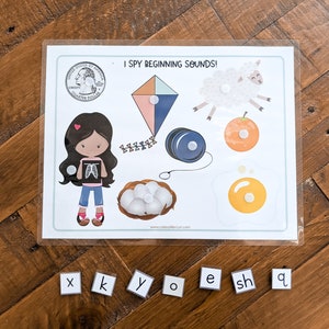 I SPY Beginning Sounds Phonemic Awareness Printable Alphabet Game ...
