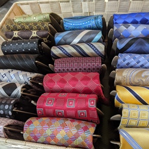 Tiespools, Tiestorage, Tie Organization, Tie Drawer Organizer, Storage ...