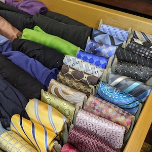 Tiespools, Tiestorage, Tie Organization, Tie Drawer Organizer, Storage ...