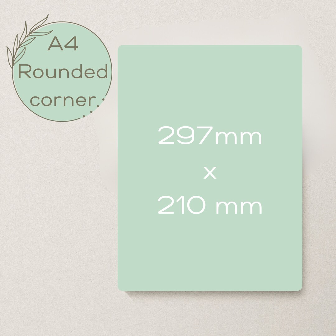 A4 Rounded Corner Sheets Various Colours and Quantities Available ...