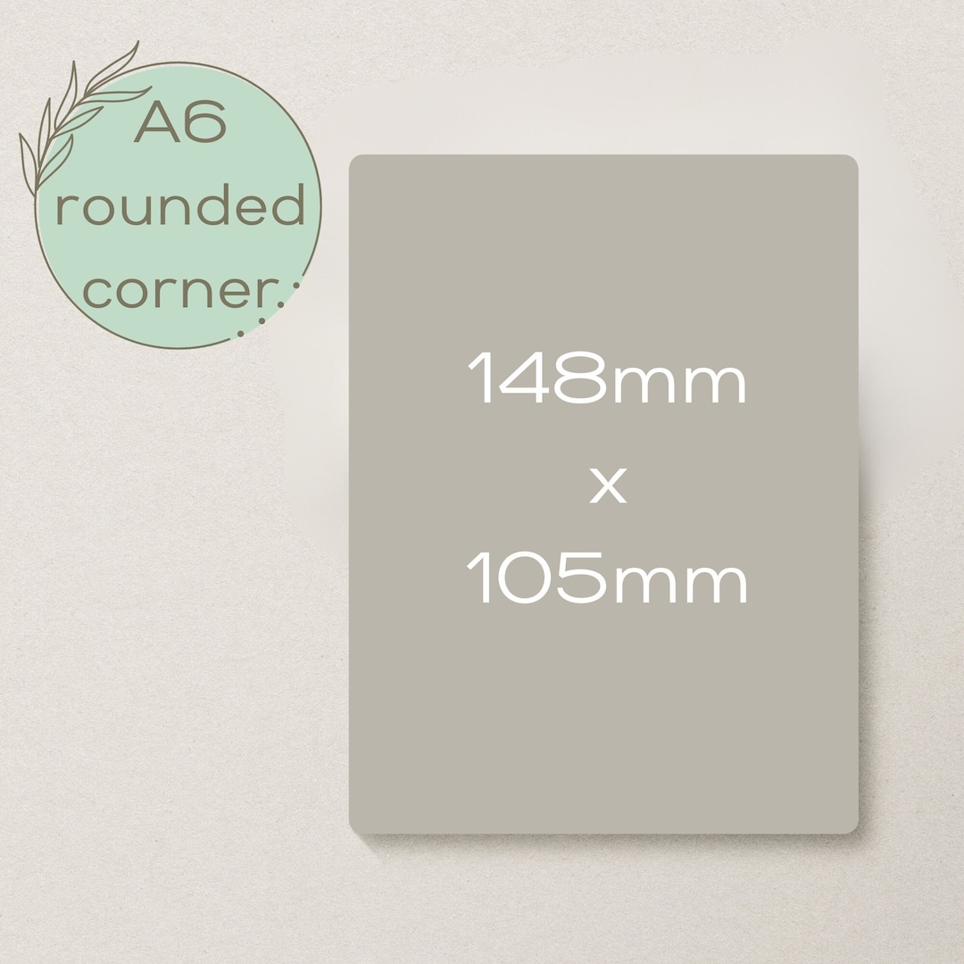 A6 Rounded Corner Sheets Various Colours and Quantities Available ...