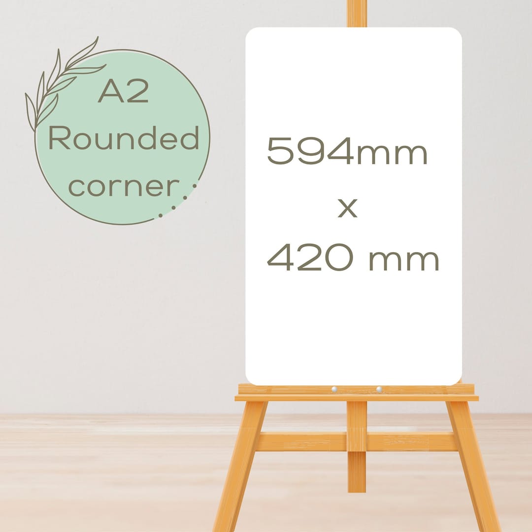 A2 Rounded Corner Sheets Various Colours and Quantities - Etsy