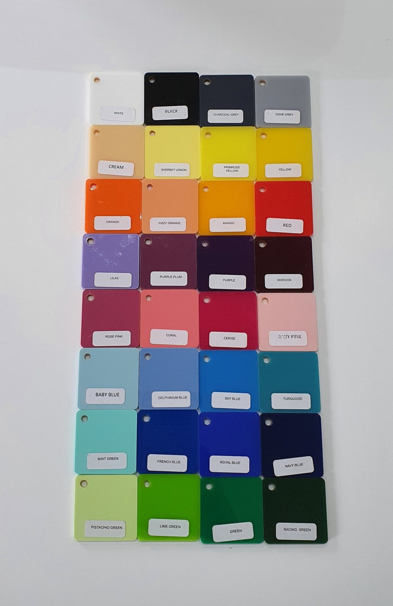 Acrylic Door Hanger Shape Perspex. Blank Craft Multiple | Etsy