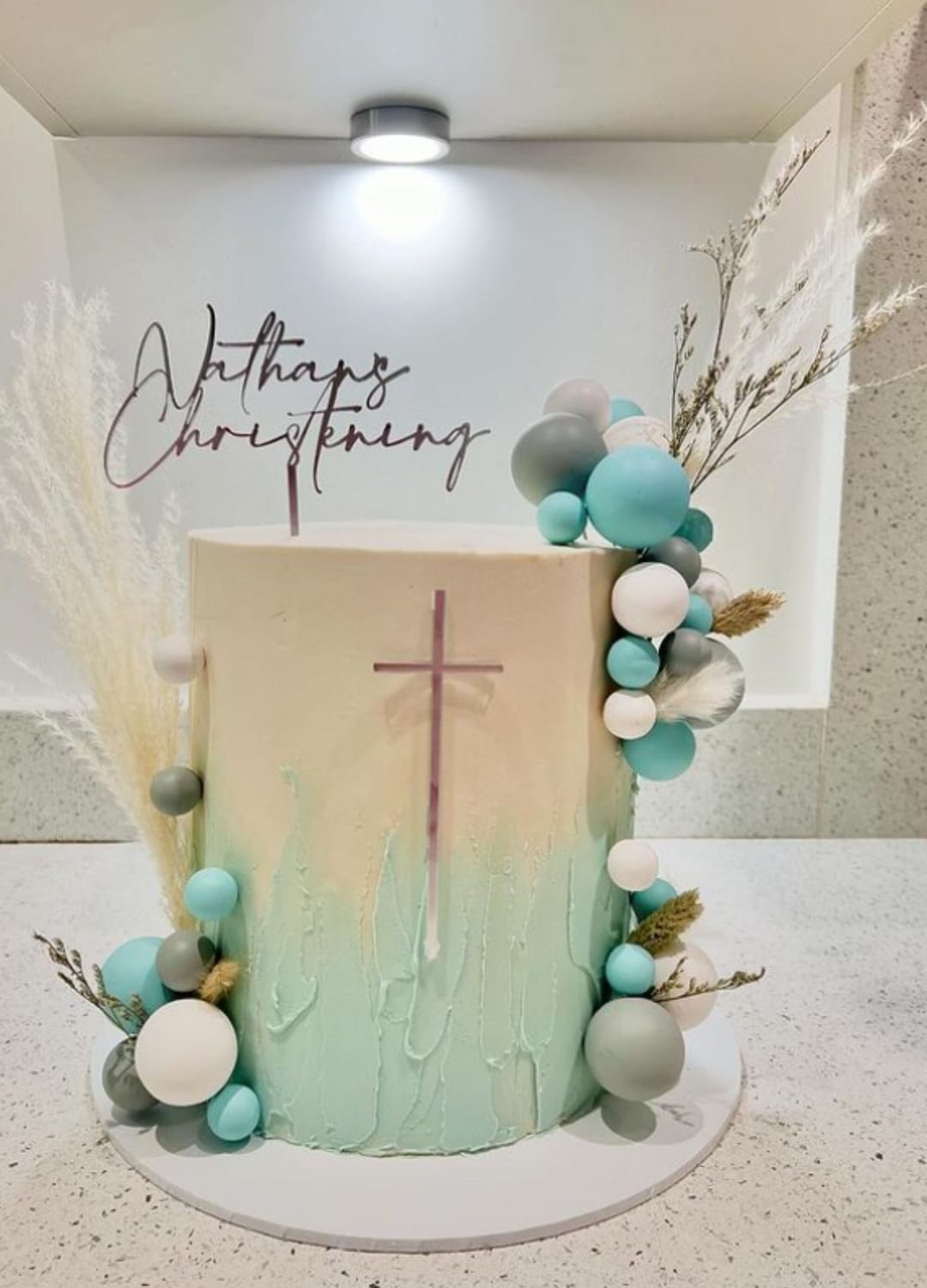 Acrylic 'name' Christening/baptism Topper or Charm. Various Fonts ...