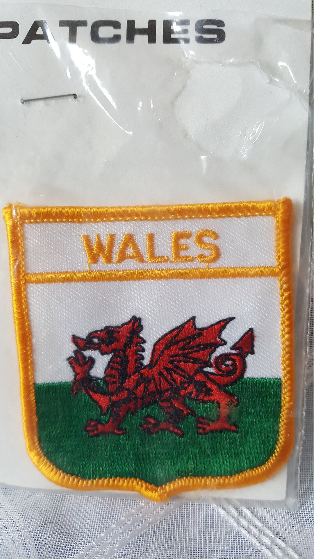 Wales Fabric Patch Sew on Welsh Red Griffon Badge Symbol of Wales Red ...