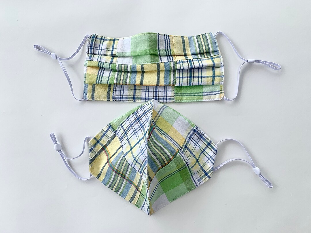 Patchwork Mask, Care Gift, Adjustable Ear Loops, Removable Nose Strip, Cotton, Breathable ...