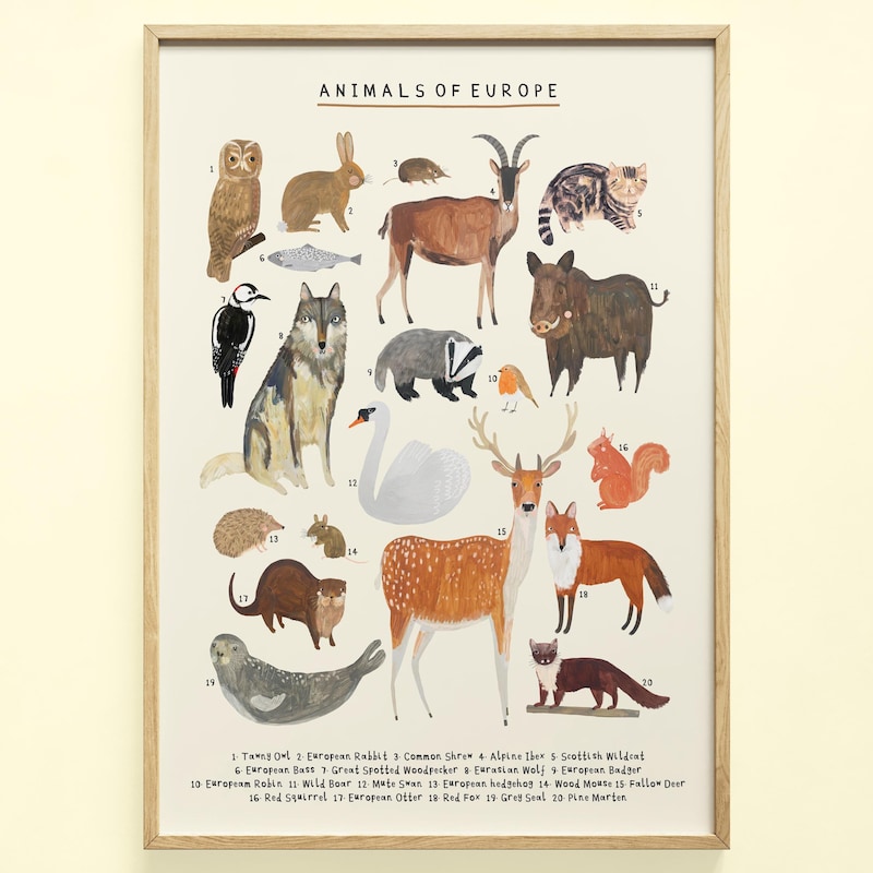 European Nursery Prints - Etsy UK