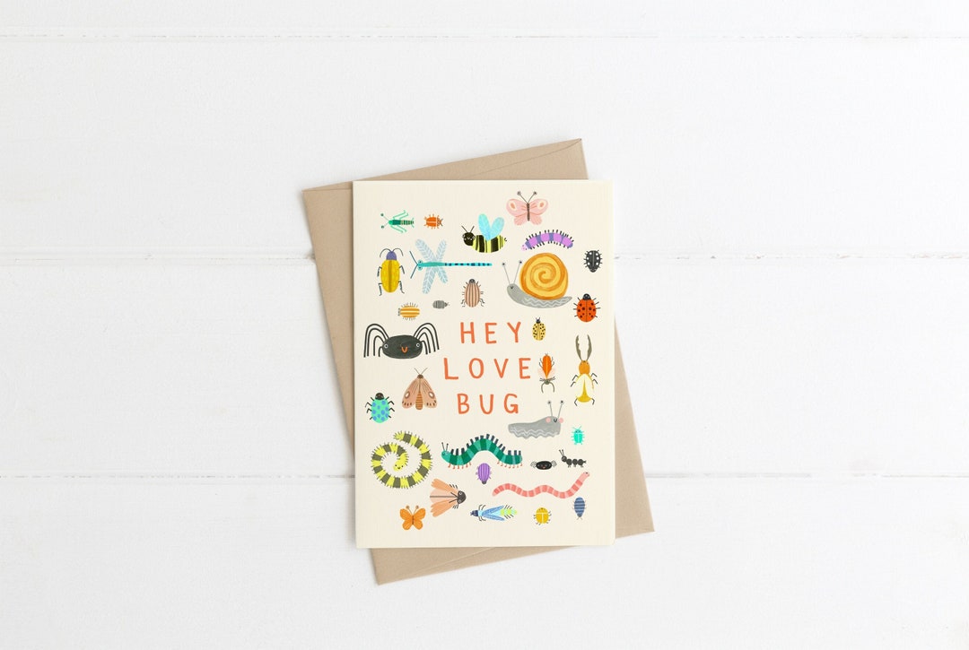 Love Bug Card Insect Bugs Birthday Card Funny Humour - Etsy
