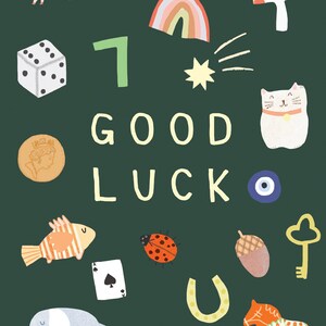 Good Luck Charms Card | Wishing You Luck New Job Leaving First Day ...