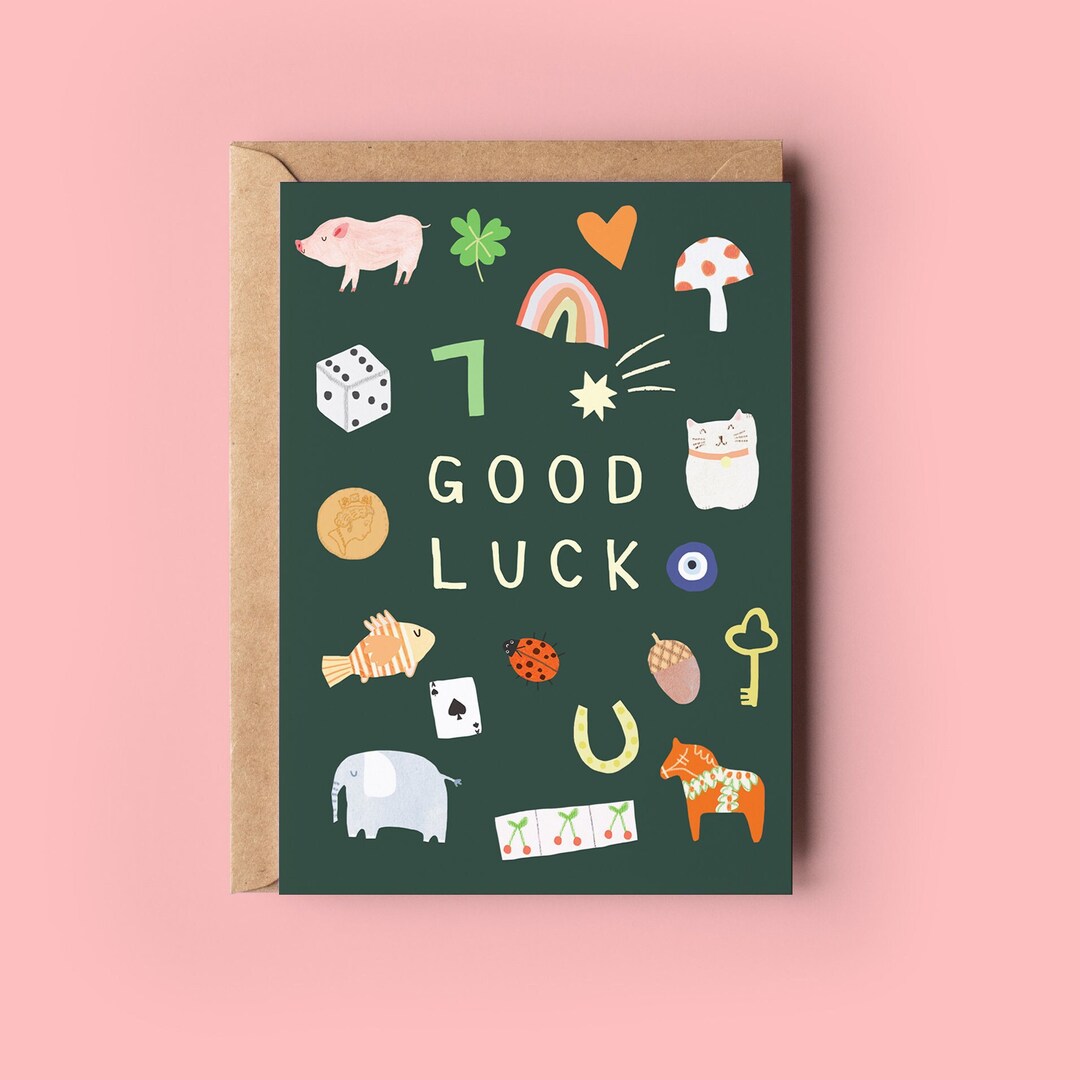 Good Luck Charms Card | Wishing You Luck New Job Leaving First Day ...