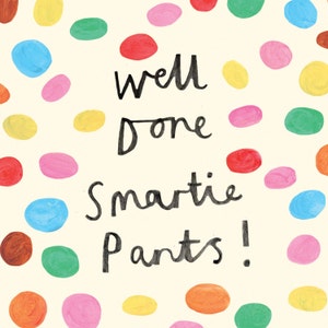 Well Done Smartie Pants Card | Congratulations Well Done Congrats New ...