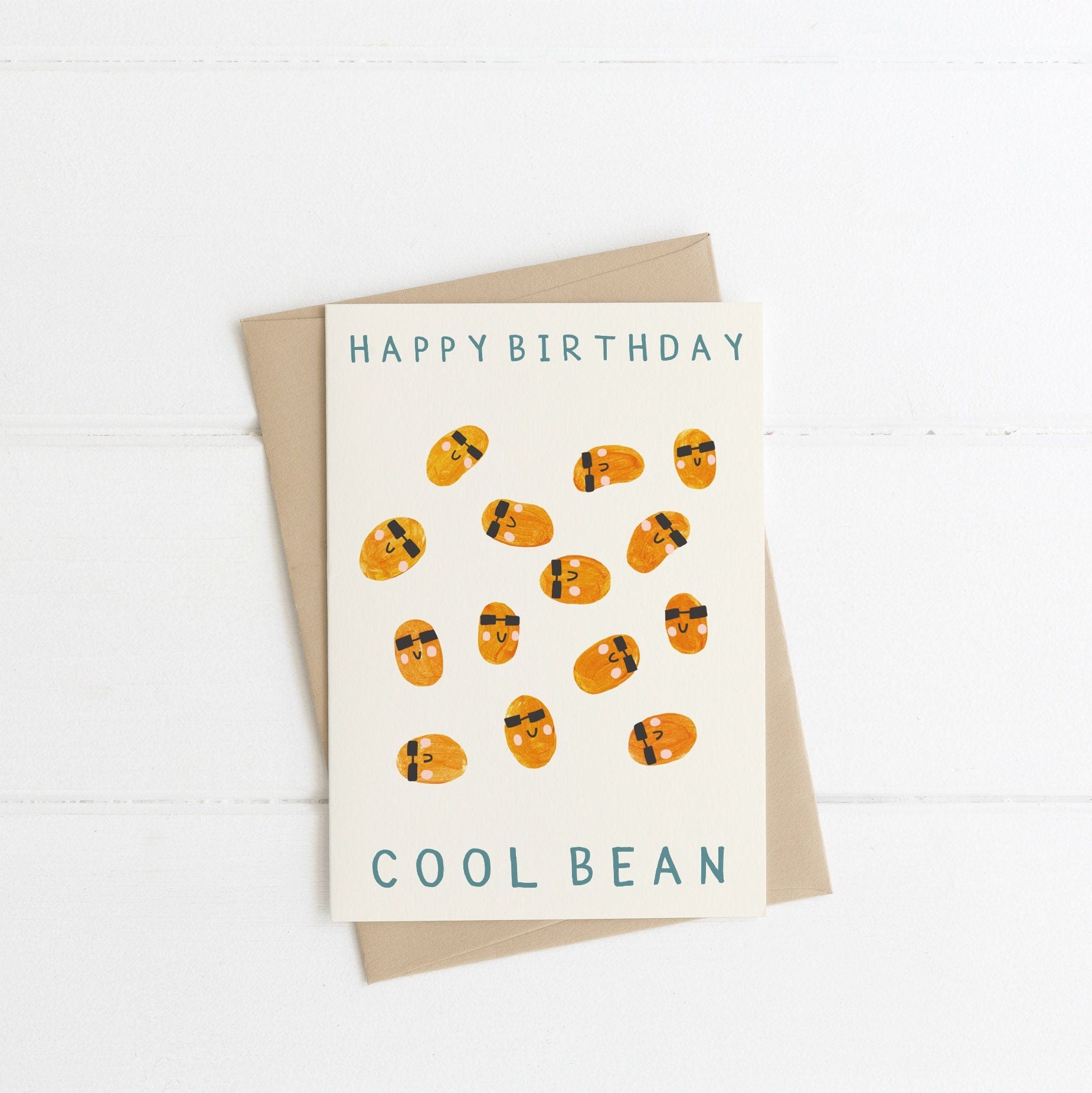 Cool Bean Birthday Card Baked Beans Card Funny Humour Vegan - Etsy