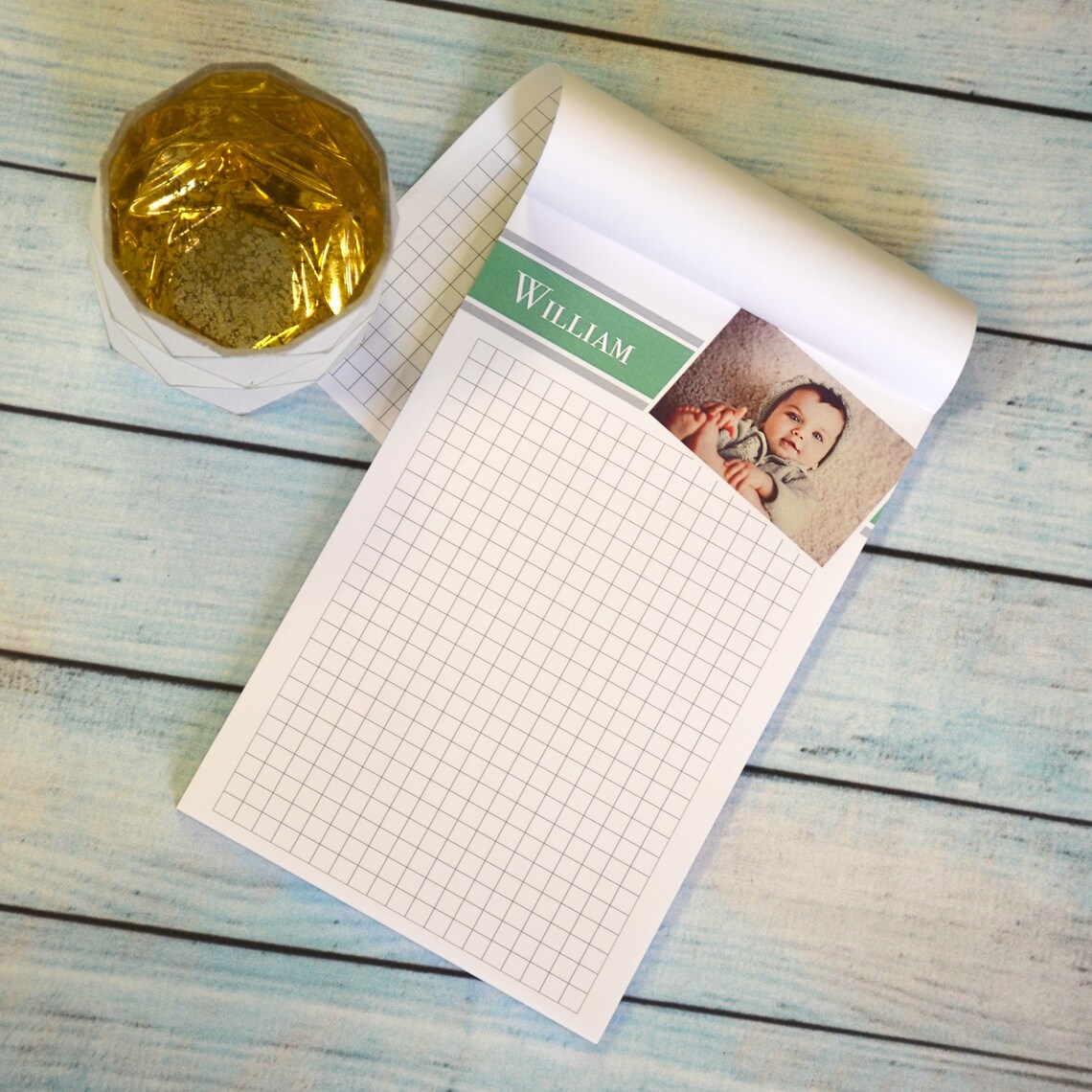 Baby Boy Notepad Giftset Add Your Own Photo Family Notepad - Etsy