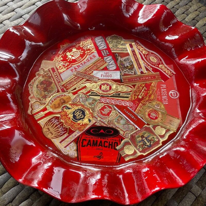 Red Ashtray - Etsy