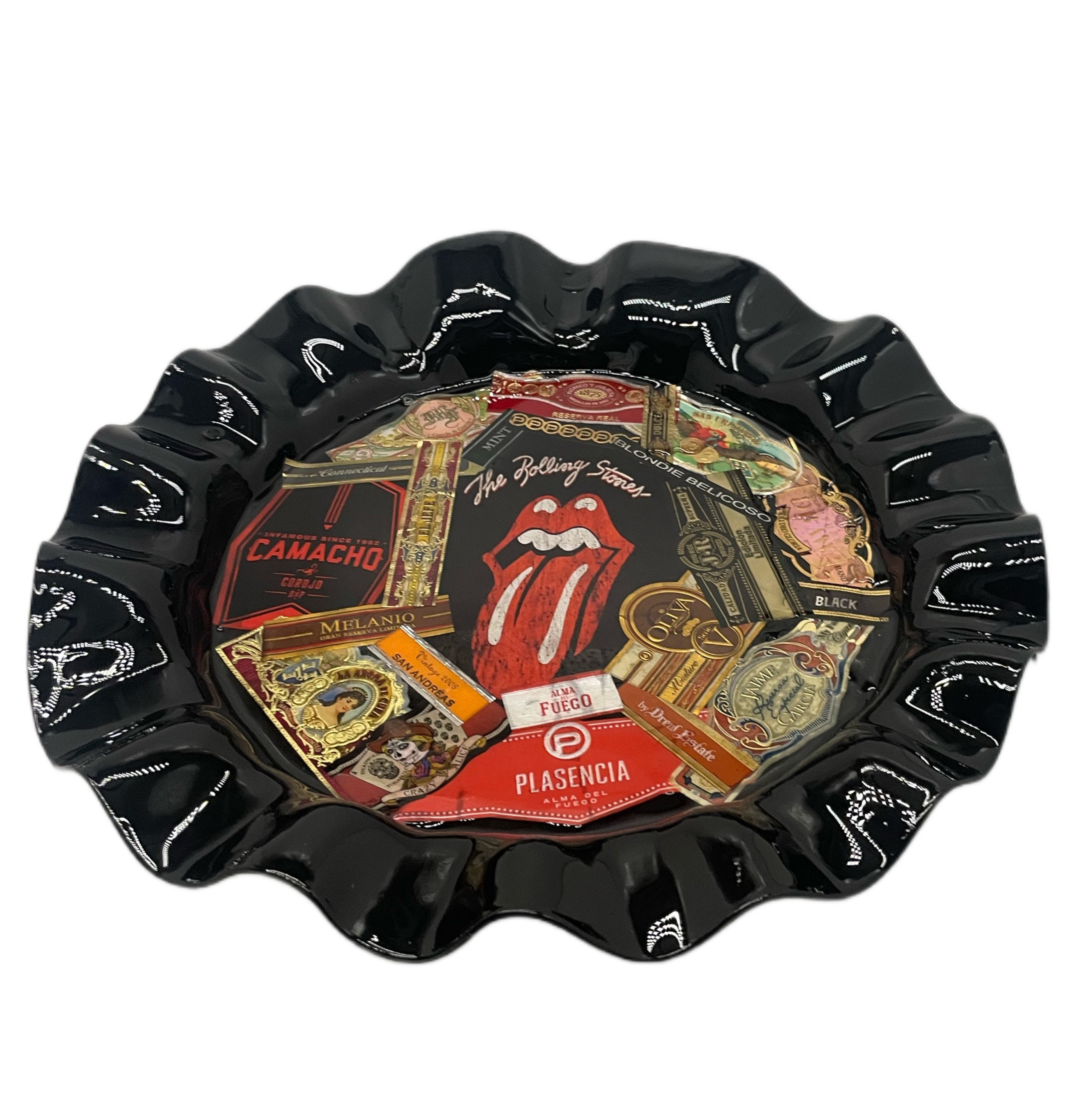 Rock N Roll Ashtray With Cigar Bands - Etsy