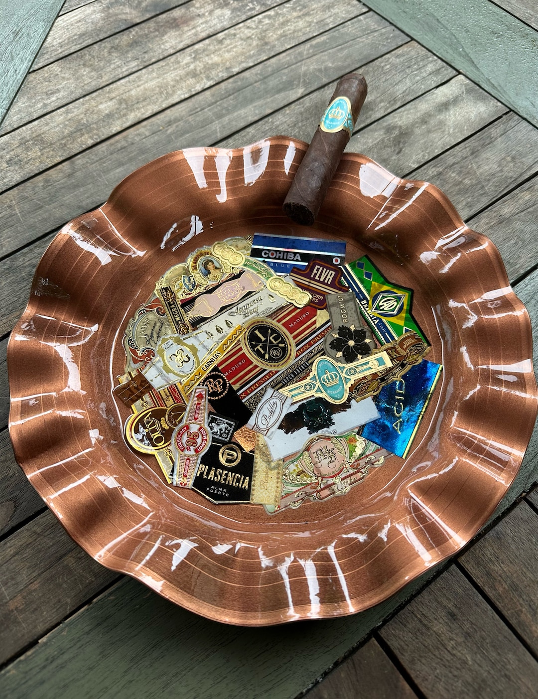 Copper Cigar Ashtray - Etsy