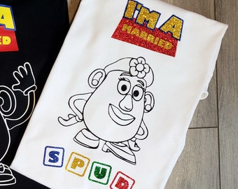 I'm A Married Spud Mr Potato Head Shirt Disney Couples | Etsy