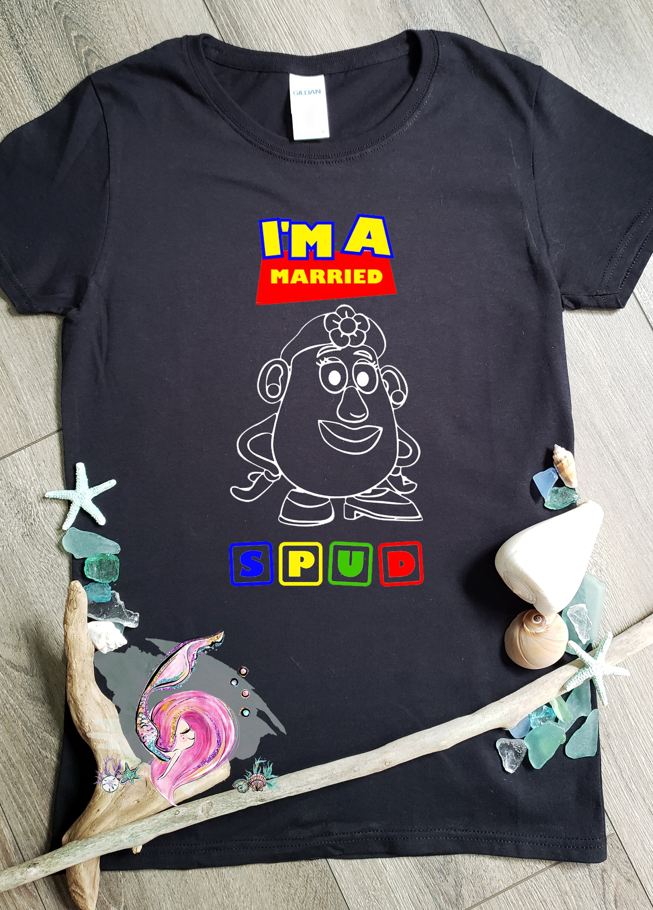 I'm A Married Spud Mrs Potato Head Shirt Disney Couples - Etsy Canada