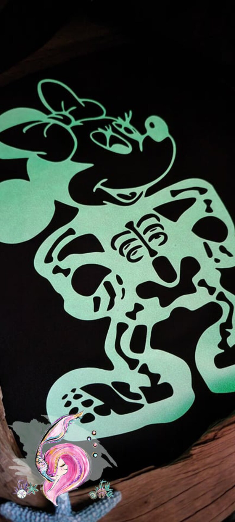 Skeleton Minnie, Glow in the Dark Minnie, Skeleton Halloween Shirt ...