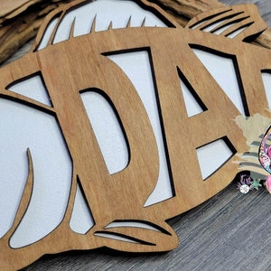 Fish Sign, Dad Fish Sign, Bass Fish, Fathers Day Sign, Dad Fishing Sign ...