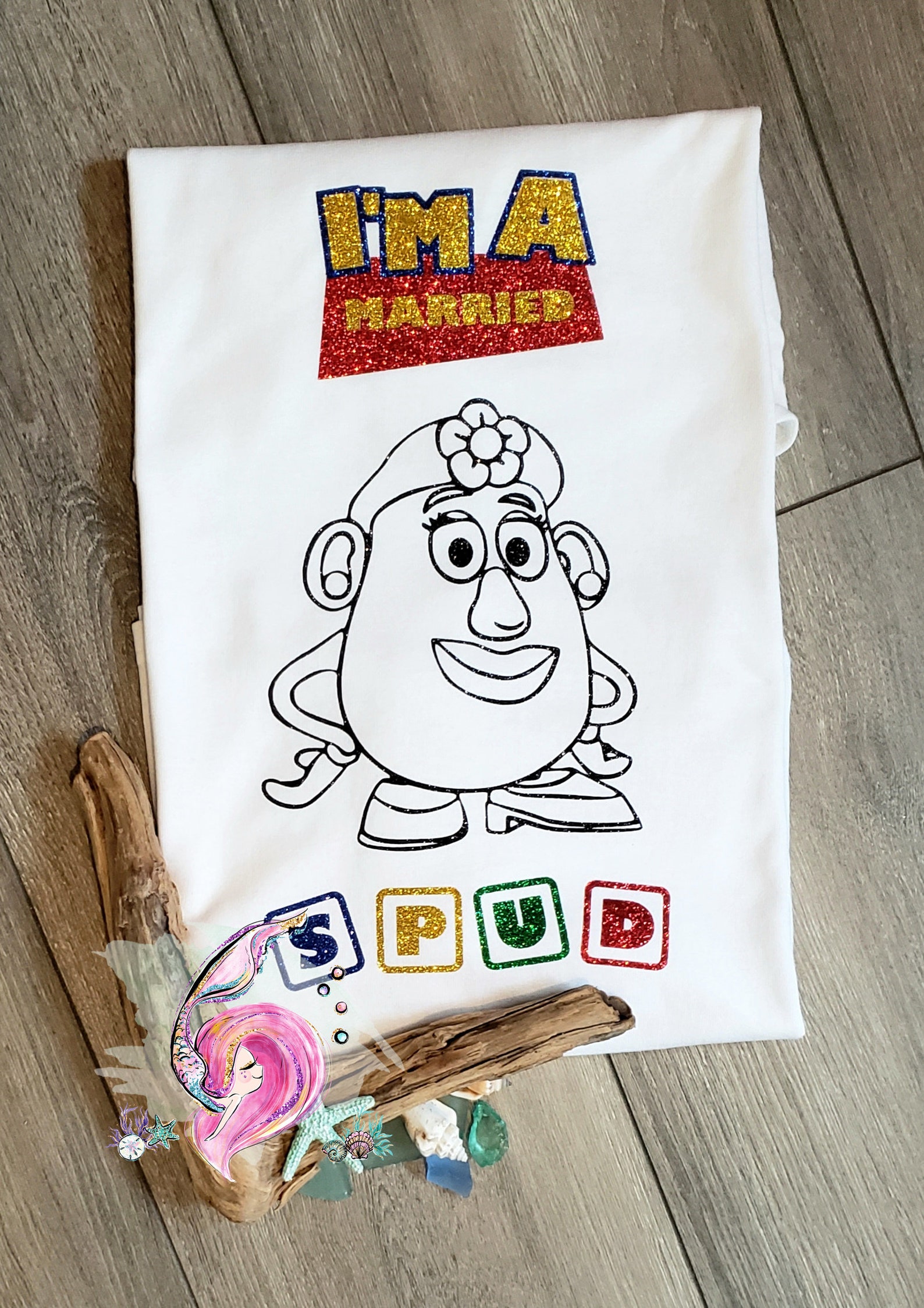 I'm A Married Spud Mrs Potato Head Shirt Disney Couples - Etsy