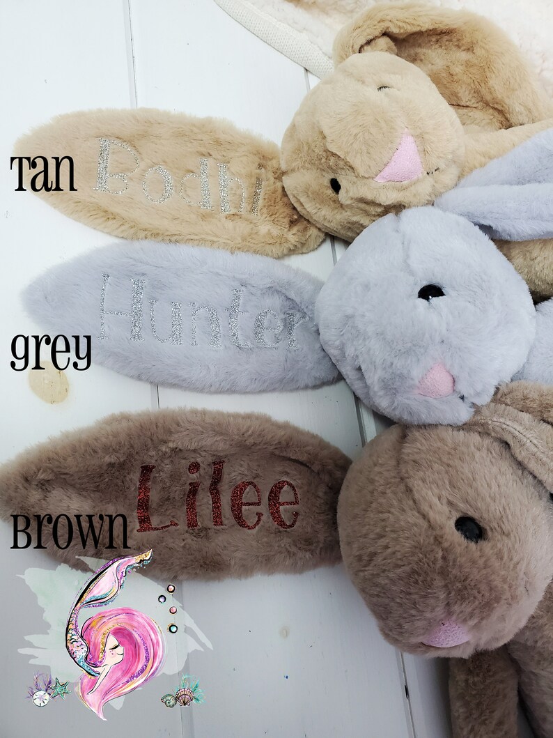 Monogrammed Bunny Personalized Bunny Bunny Rabbit Easter | Etsy