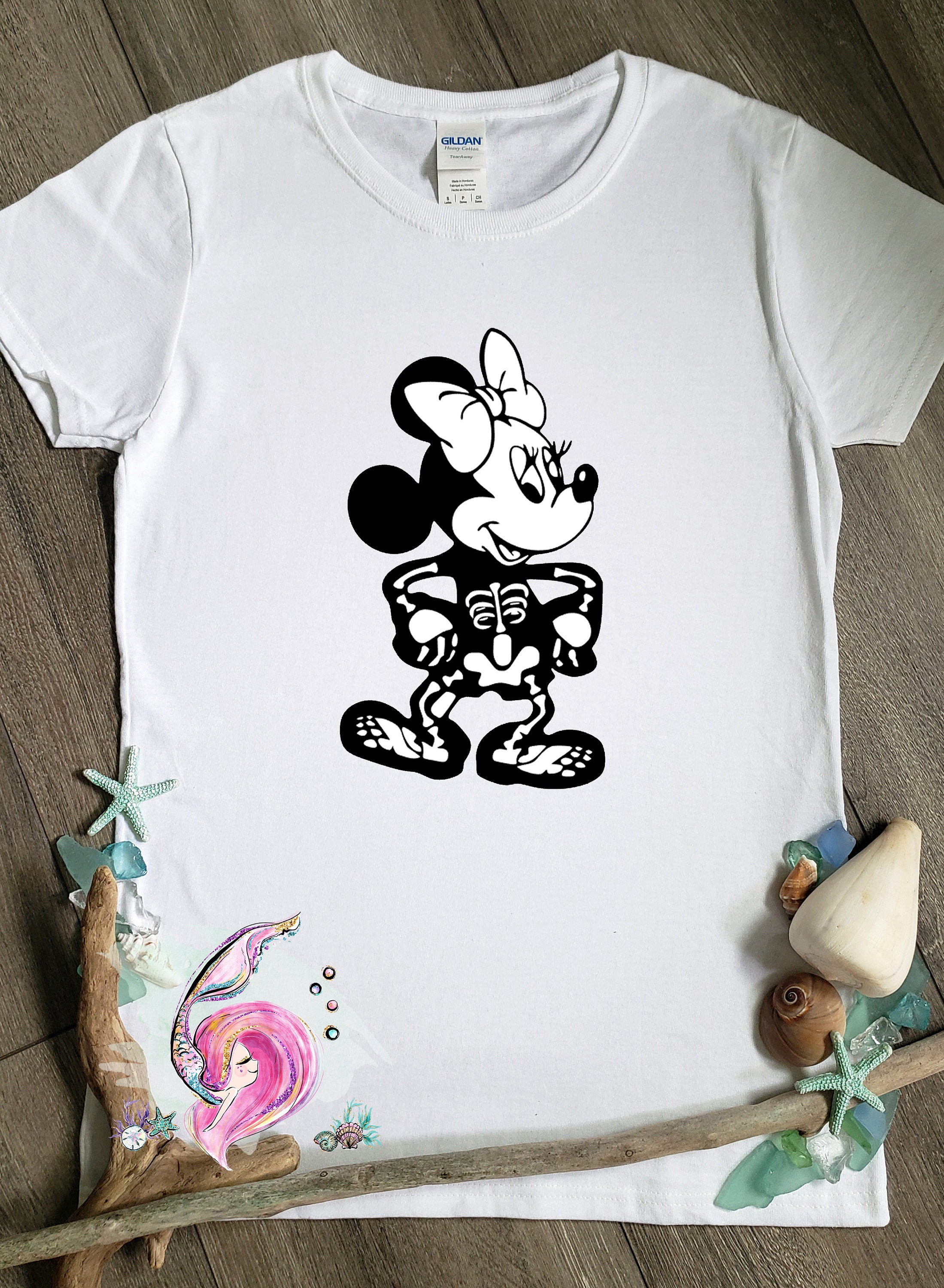 Skeleton Minnie Glow in the Dark Minnie Skeleton Halloween - Etsy Canada