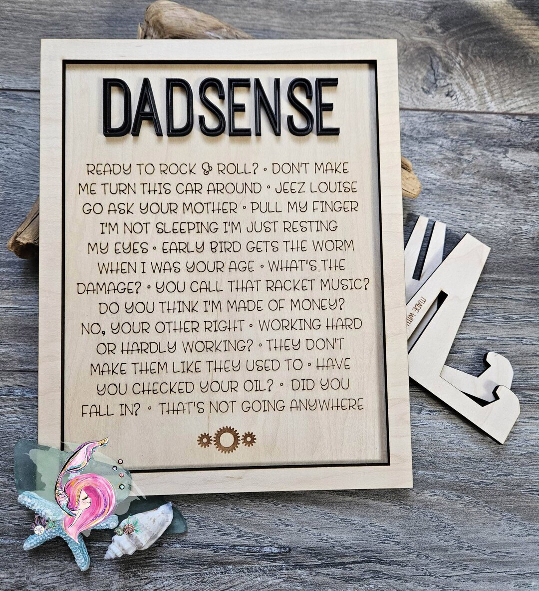 Dad Sign, Dadsense Sign, Funny Father's Day Sayings , Fathers Day Sign ...
