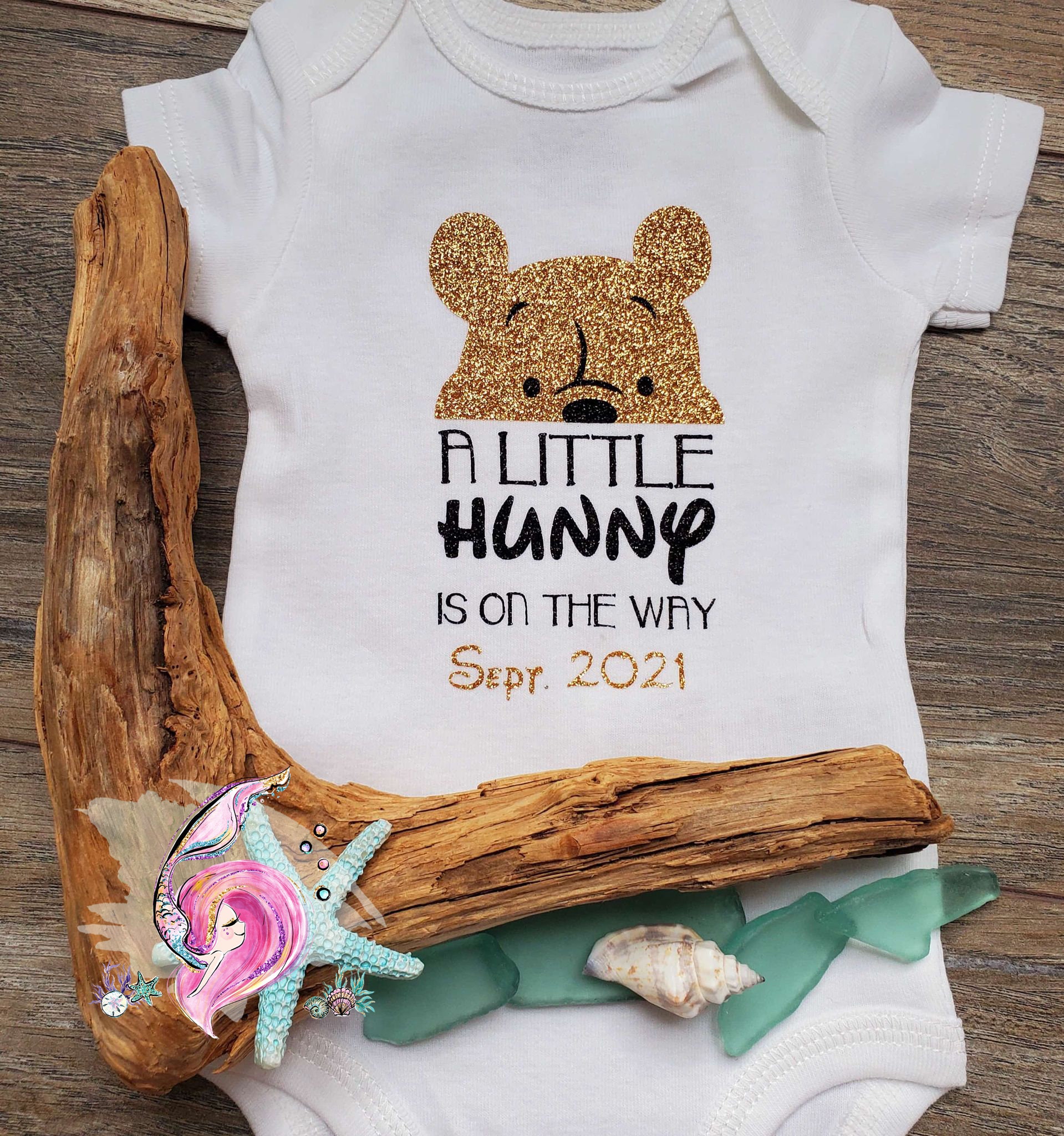 Little Hunny is on the Way Pooh Pregnancy Announcement - Etsy