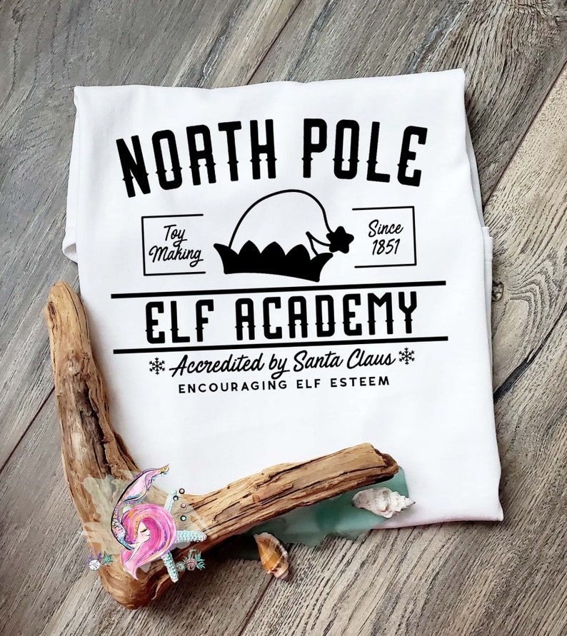 North Pole Elf Academy Elf Shirt Head Elf North Pole Logo - Etsy Canada