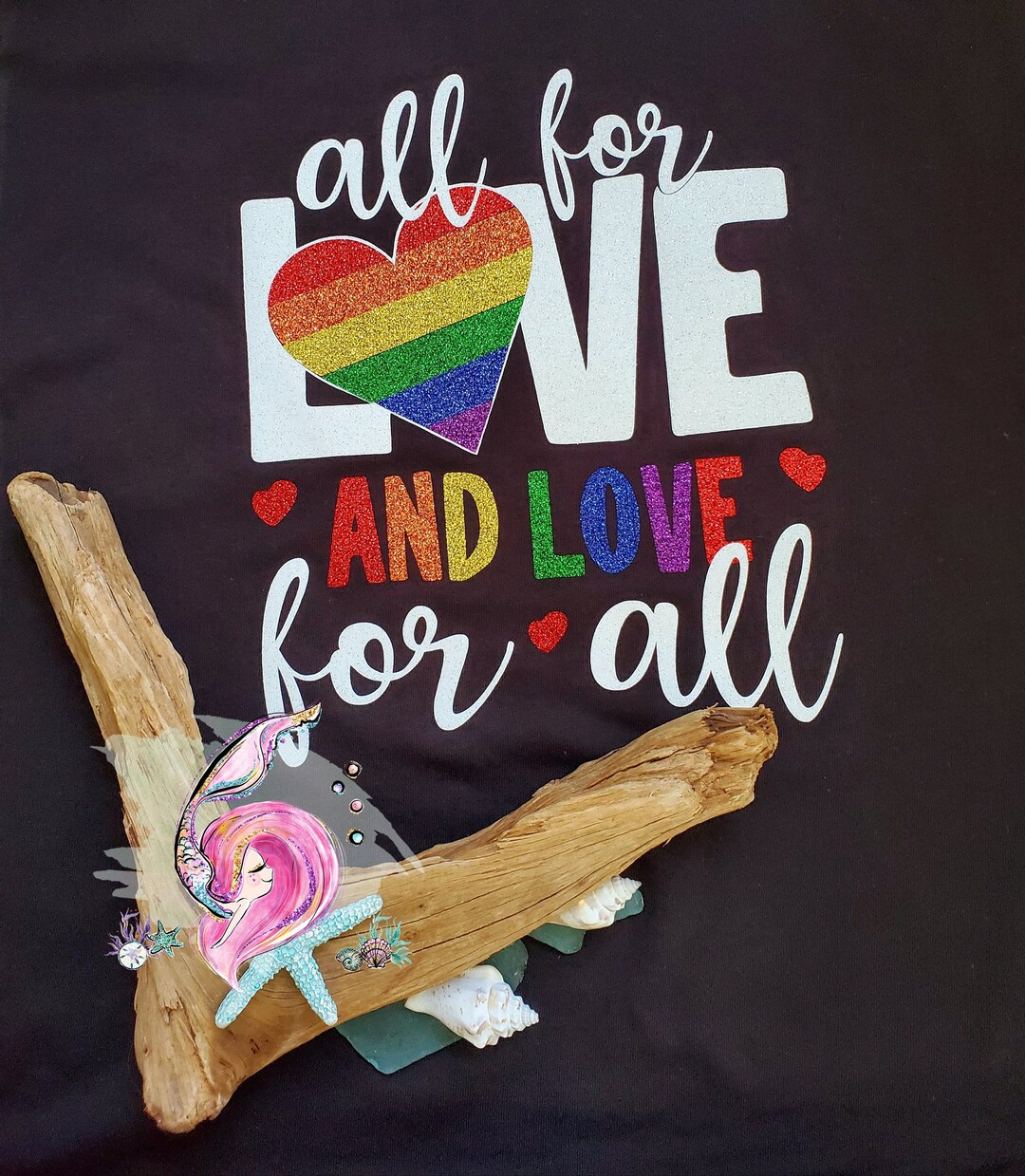 All for Love and Love for All, Gay Pride Shirt, Love is Love, Rainbow ...