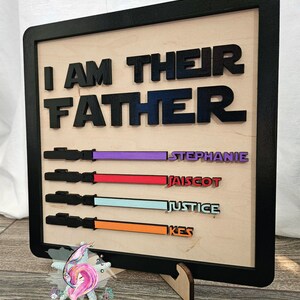 I Am Their Father Sign, I Am Your Father Sign, Father's Day Custom Sign ...