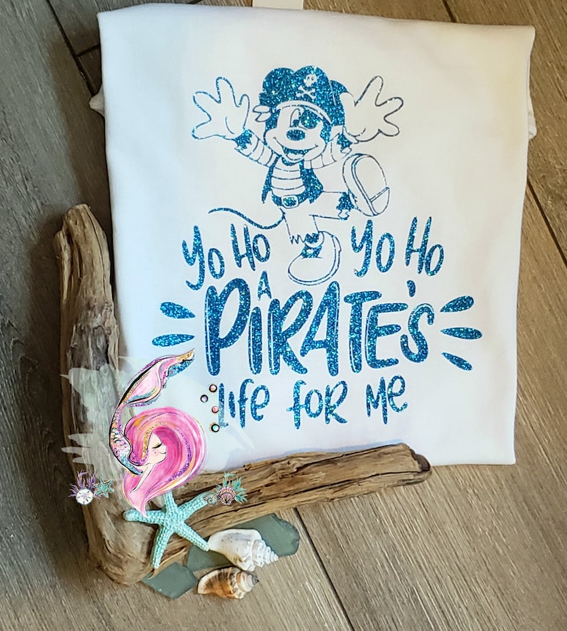 Yo Ho Yo A Pirate's Life for Me Pirate Mickey Shirt - Etsy