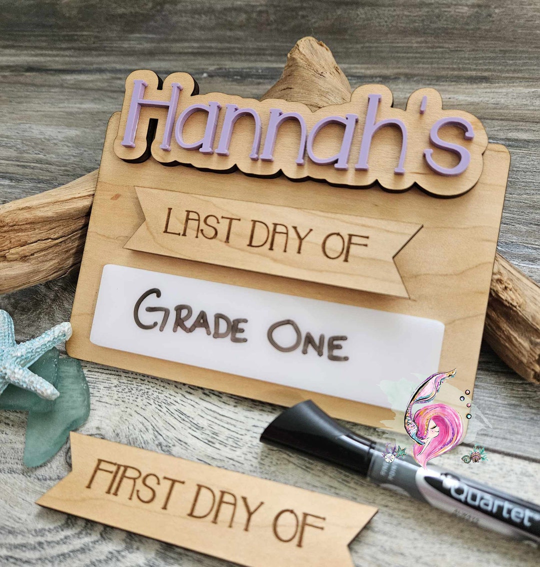 First Day of School Sign, Back to School Sign, First and Last Day ...