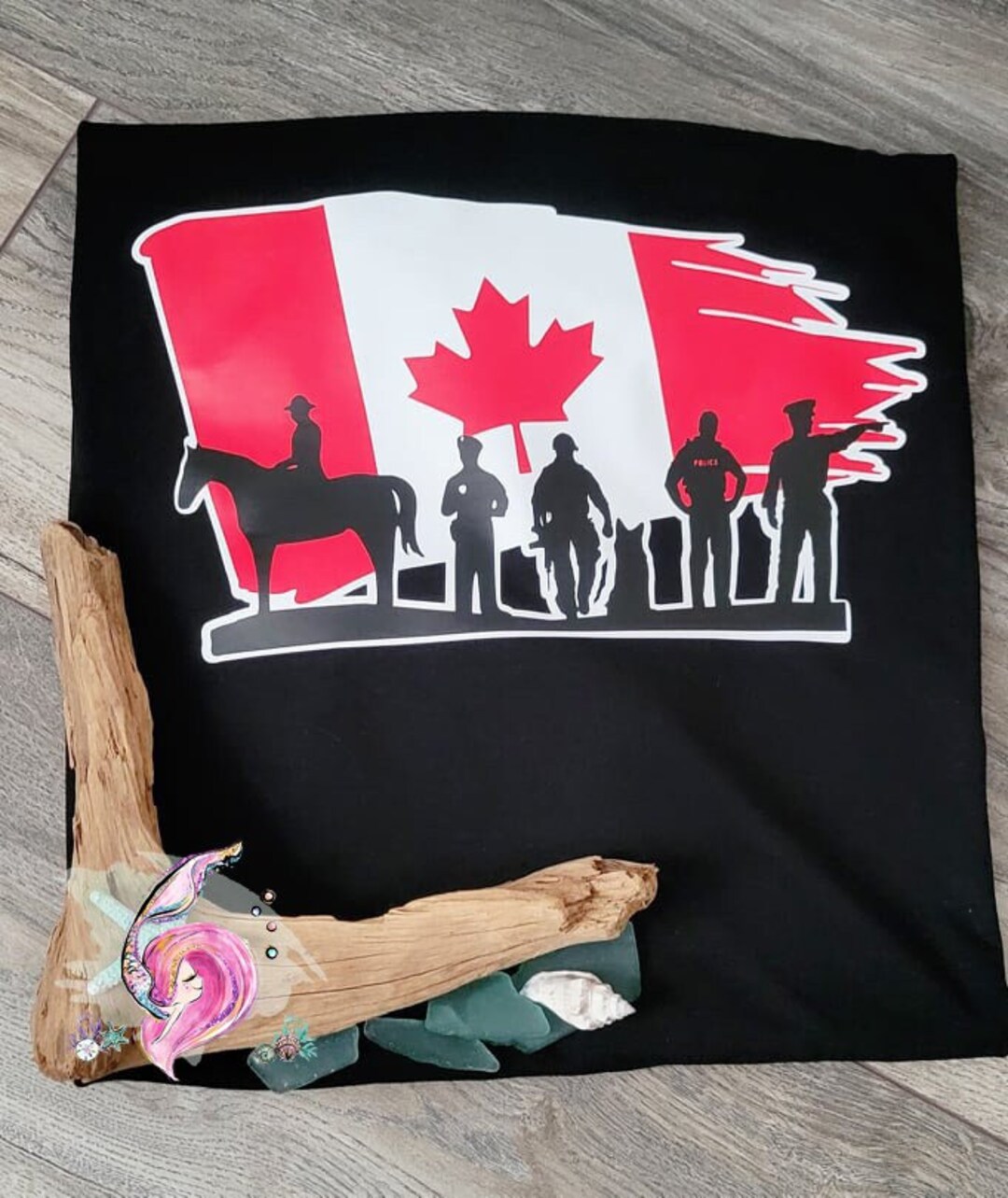 Canadian Police Flag Shirt, RCMP Shirt, Mounted Police Shirt, Canadian ...