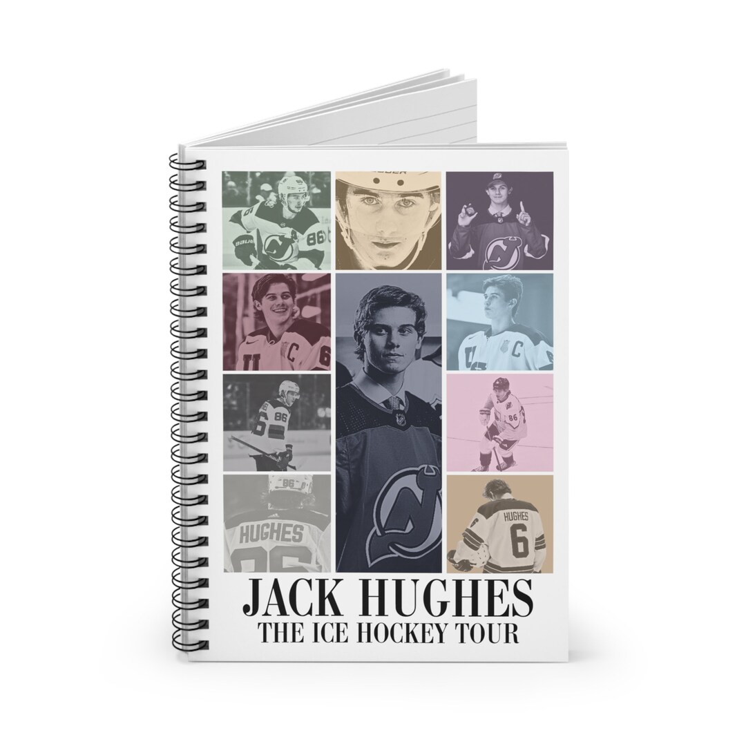 Jack Hughes Ice Hockey Tour Spiral Notebook - Ruled Line - Etsy