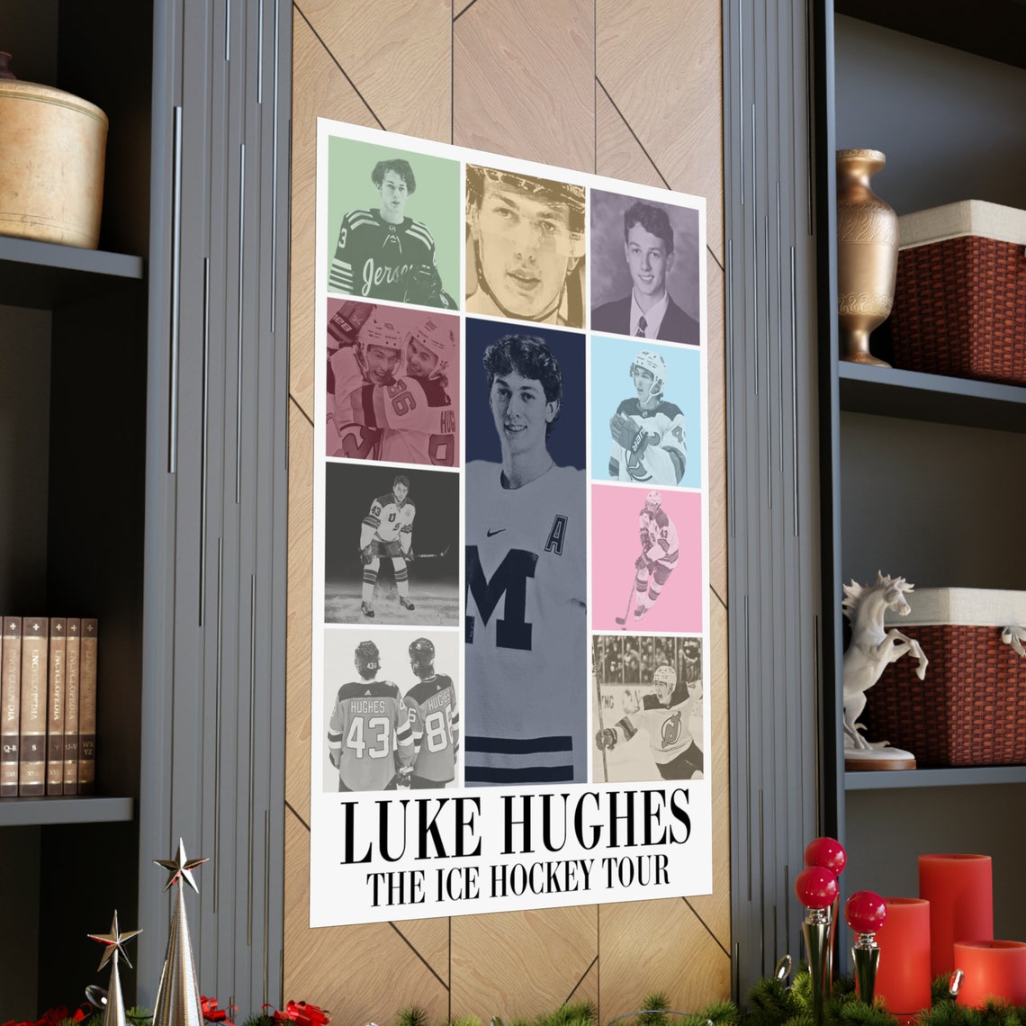 Luke Hughes Ice Hockey Tour Matte Vertical Posters - Etsy