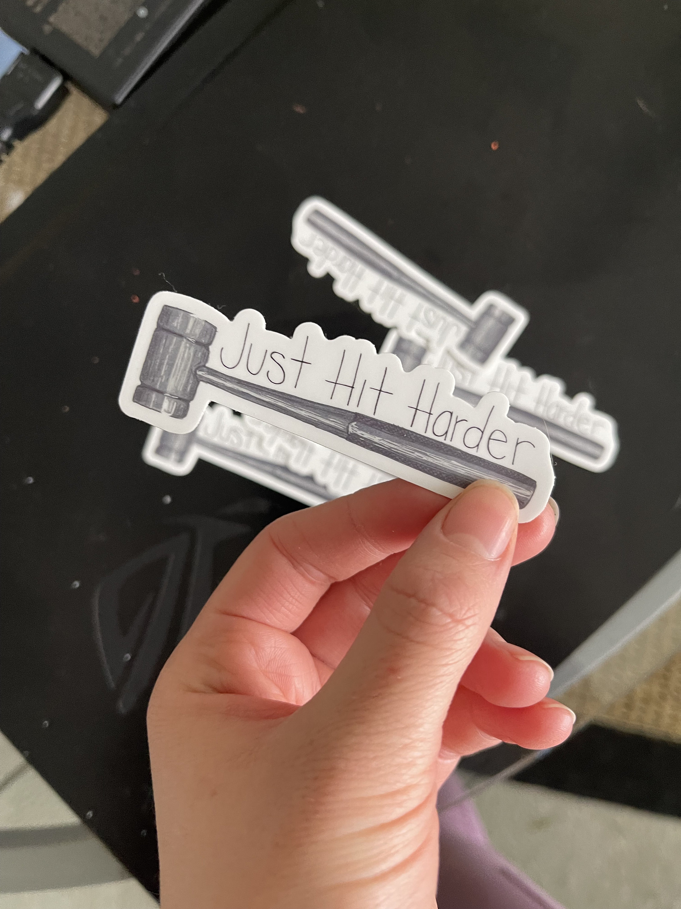 Just Hit Harder Ortho Sticker - Etsy