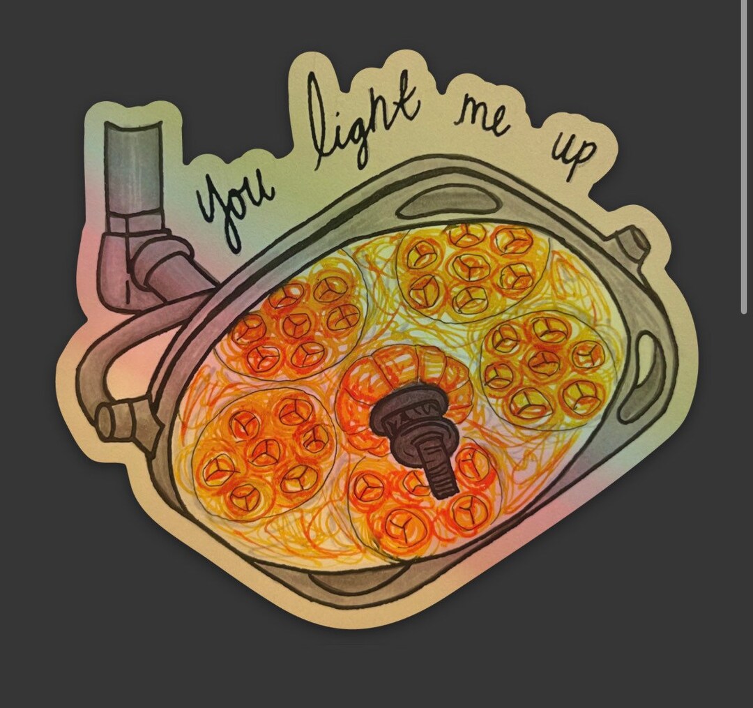 You Light Me Up” Operating Room Light Sticker - Etsy