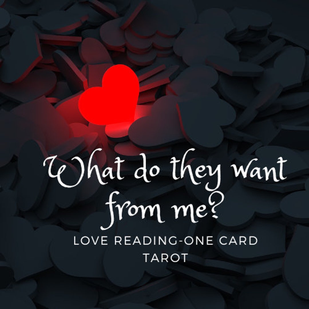 What Do They Want From You? Love Reading- One Tarot Card - Etsy